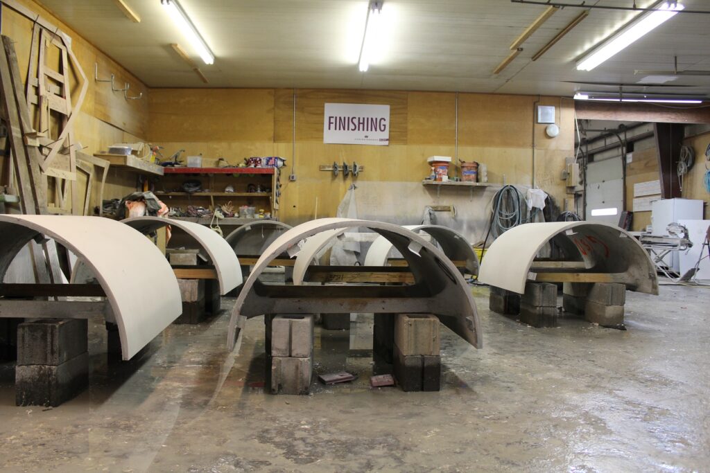 Round Concrete Column Cladding - Manhattan West - Concreteworks East