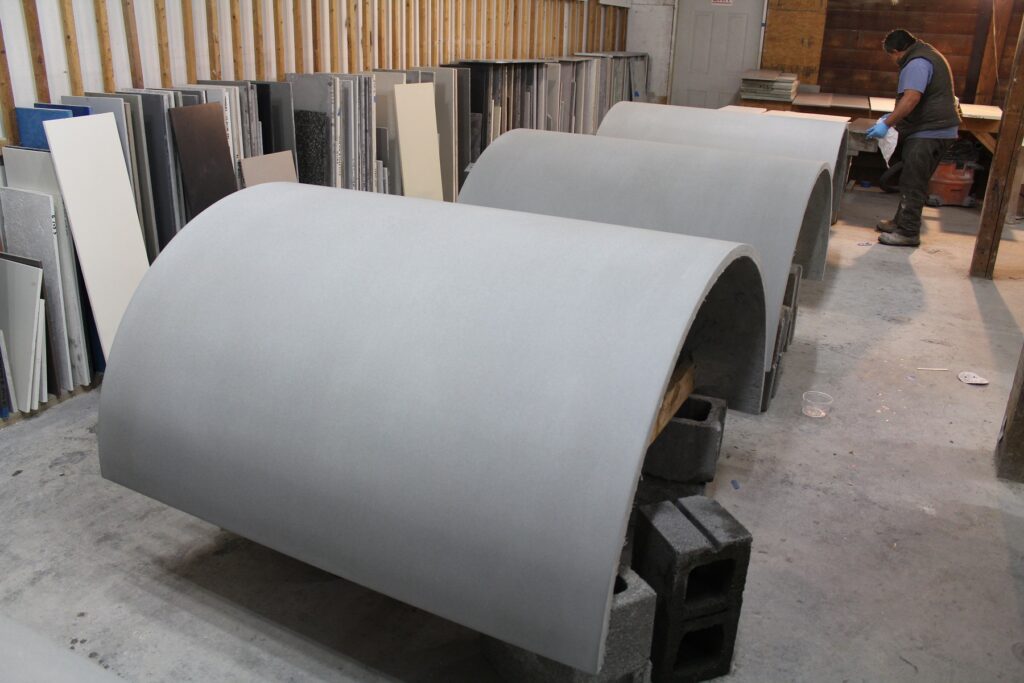 Round Concrete Column Cladding - Manhattan West - Concreteworks East