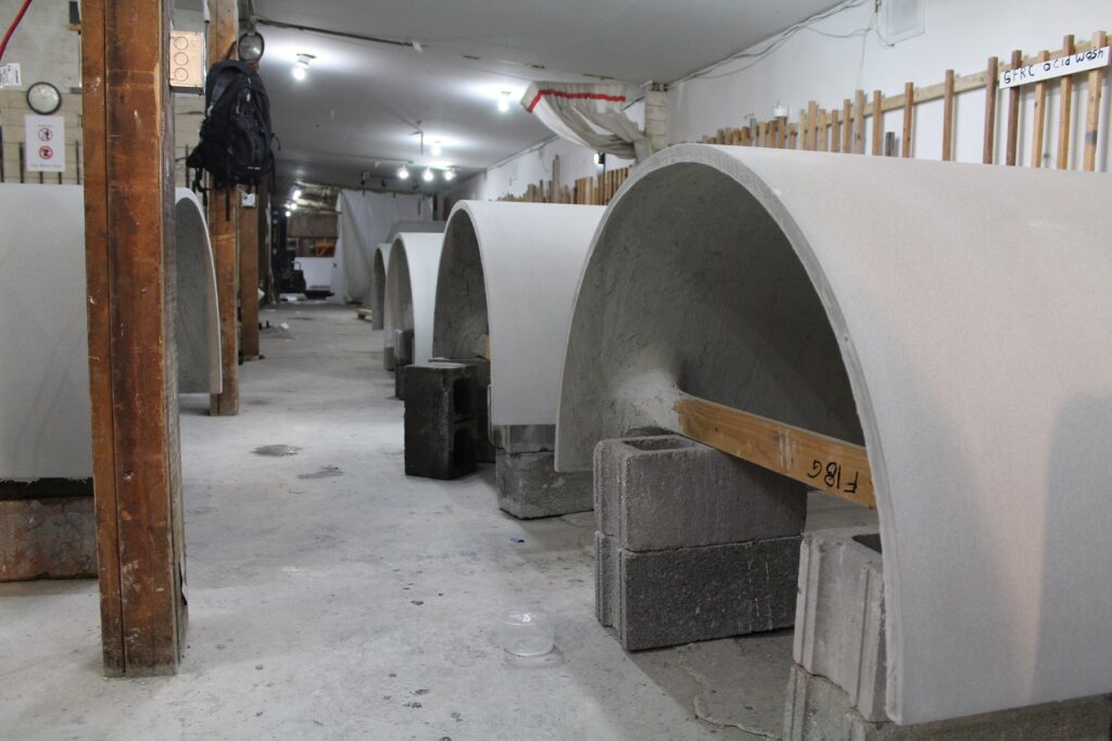 Round Concrete Column Cladding - Manhattan West - Concreteworks East